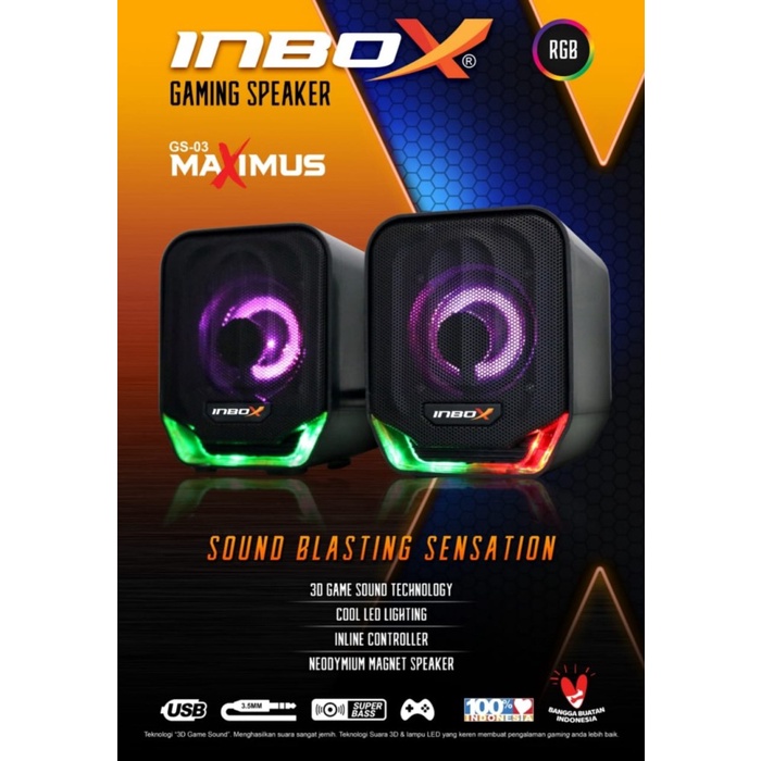 Jual SPEAKER INBOX MAXIMUS GS03 | Shopee Indonesia