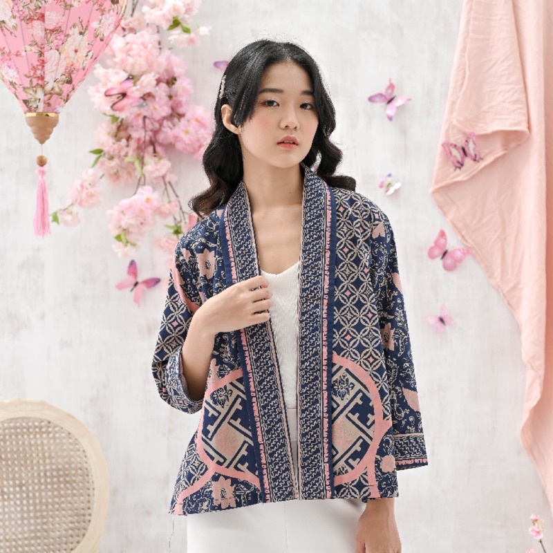 Jual Outer Batik 241 BNI/ Rompi Batik Wanita Modern | Shopee Indonesia