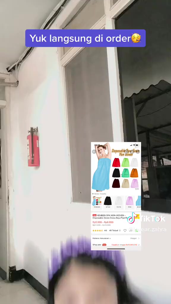 Jual KEMBEN SPA SATIN DOFF - Disposable Gown Dress Kain Baju Pijat ...