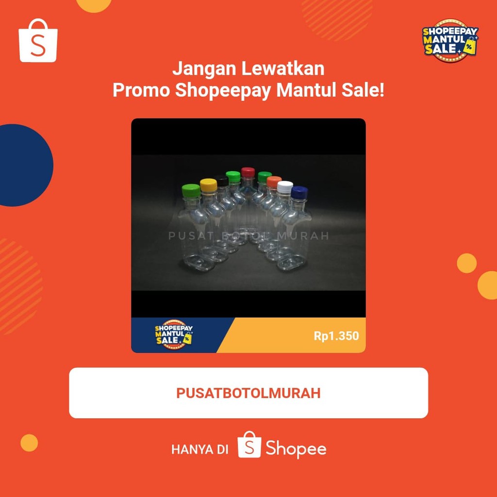 Jual Botol Plastik 300 ml. Botol Whixxy 300 ml. Botol PET 300 ml ...