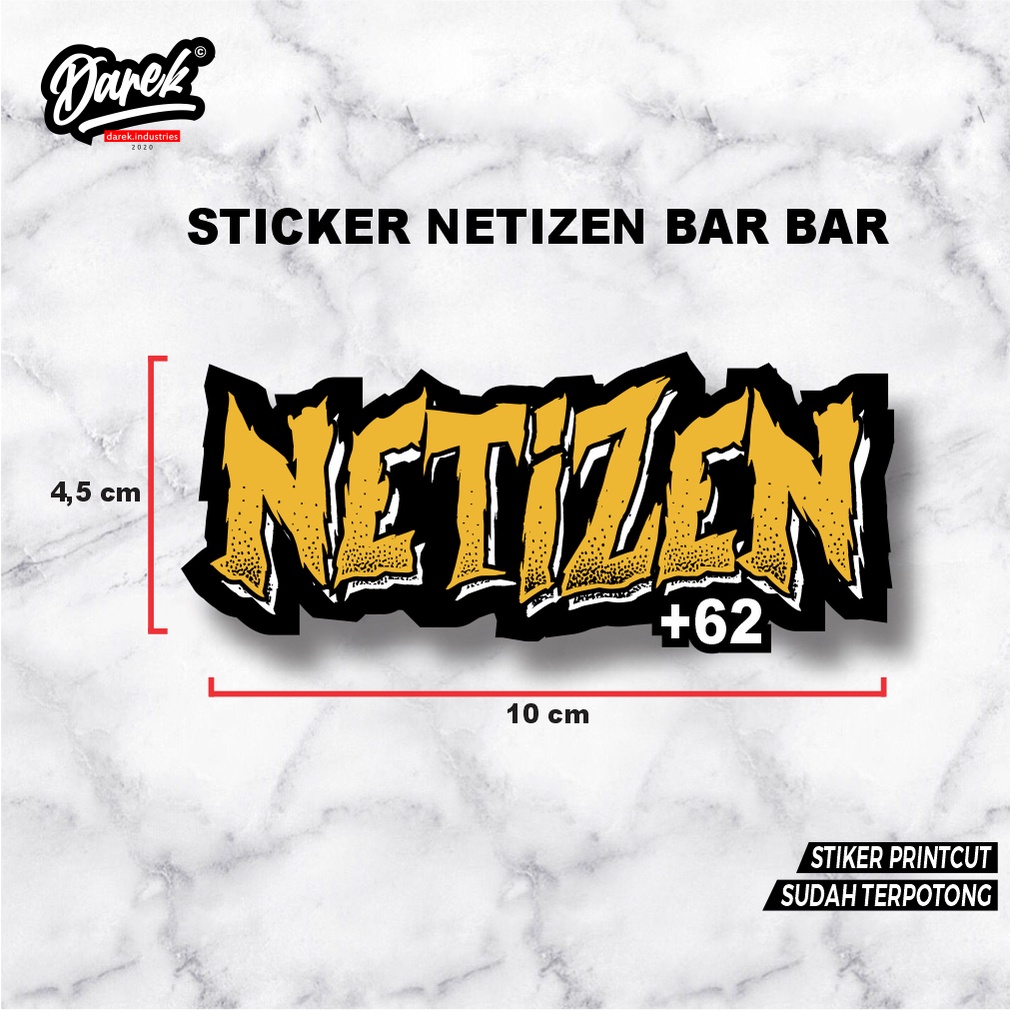 Jual STICKER NETIZEN, STIKER MOTOR STIKER CASE | Shopee Indonesia