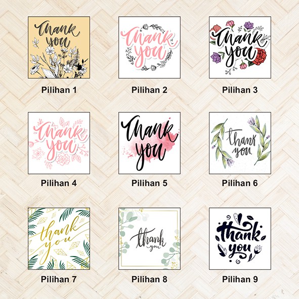 Jual Stiker Thank You // Ukuran Custom | Shopee Indonesia