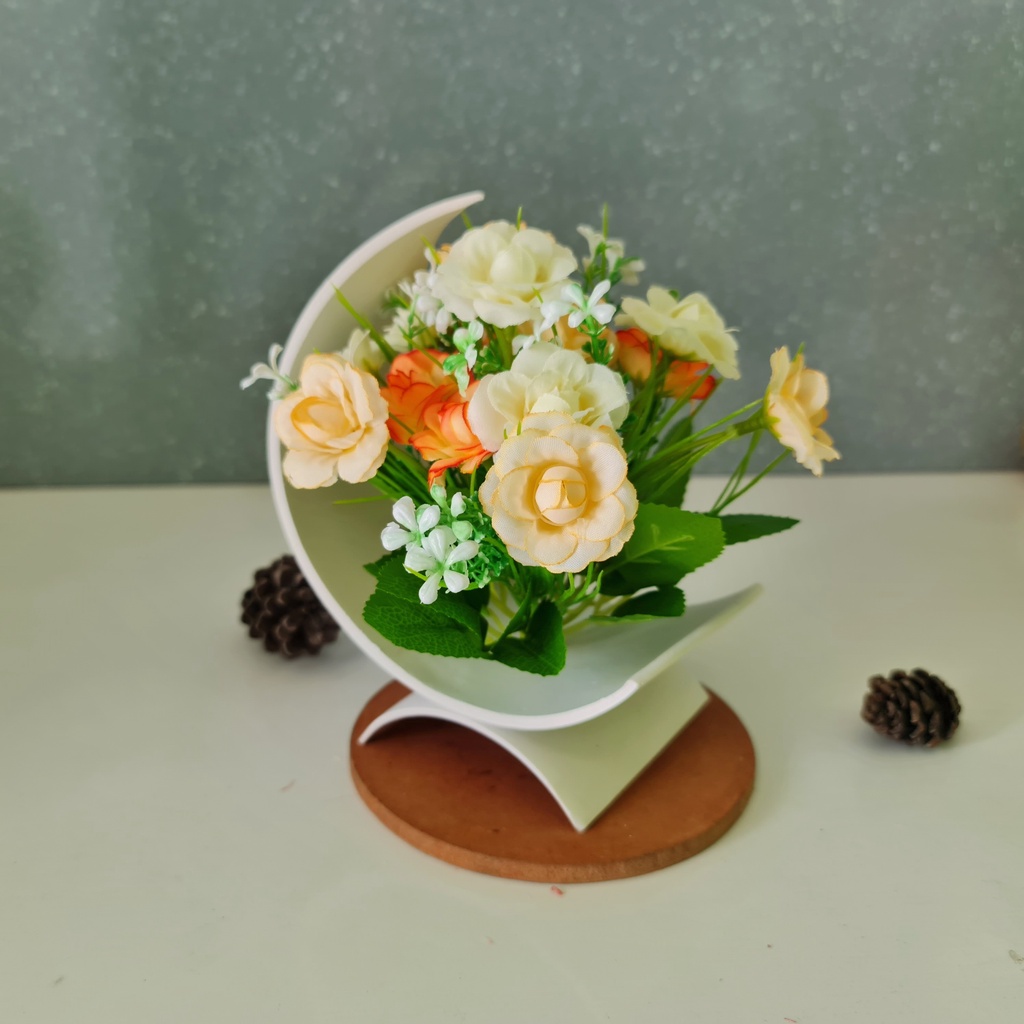 Jual Bunga Mini Rotus Bunga Pajangan Ruangan Tamu Bunga Artifisial ...