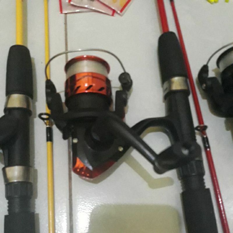 Jual Set Pancingan Ikan Joran Stick Katrol Pancing Joran Fiber Alat ...