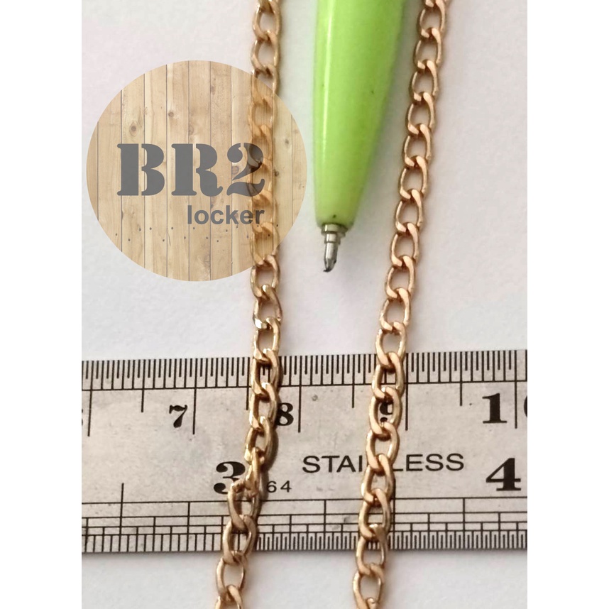Jual Rantai besi pipih kecil lebar 3 mm - per 1 meter | Shopee Indonesia