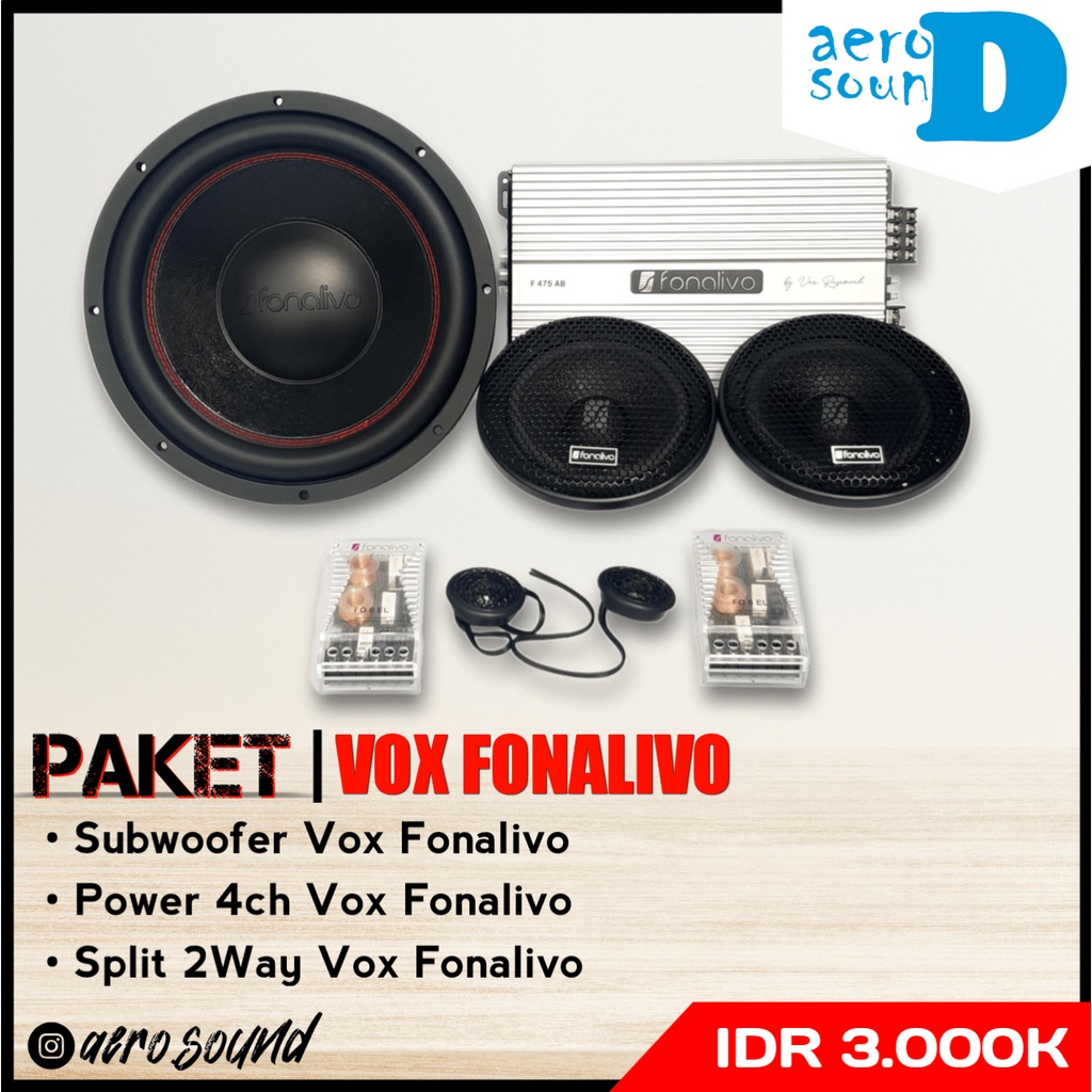 Jual Paket Sound Audio Mobil Vox Fonalivo - Paket Sound - Aerosound ...