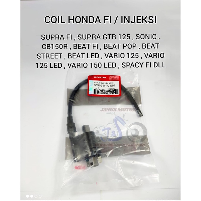 Jual COIL HONDA BEAT FI INJEKSI ESP K1A VARIO 110 125 150 LED SCOOPY ...