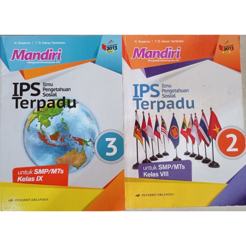 Jual MANDIRI IPS Terpadu kls 7,8,9. SMP ( bekas) | Shopee Indonesia