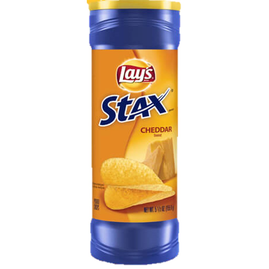 Jual Lays STAX Potato Chips Original / Cheddar 5.5 Oz (Lay's Import USA) | Shopee Indonesia