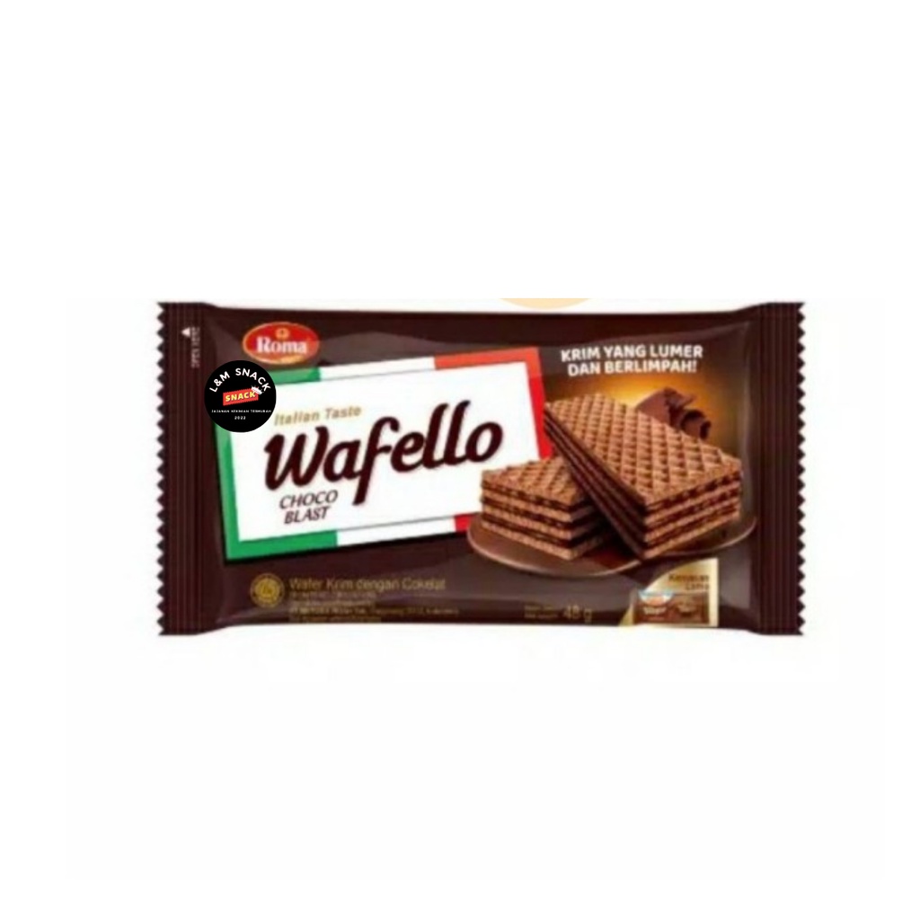 Jual Wafello Wafer Cokelat/Caramel Eceran 1000/2000 1 Pack Isi 10 pcs ...