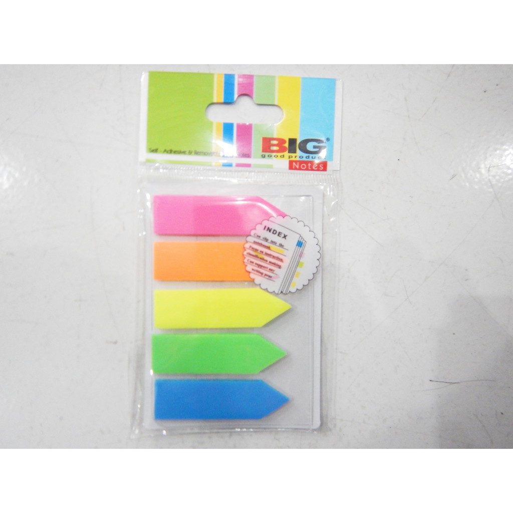 Jual PEMBATAS BUKU, STICKY NOTES, KERTAS MEMO, POS IT INDEX 5 WRN PANAH ...