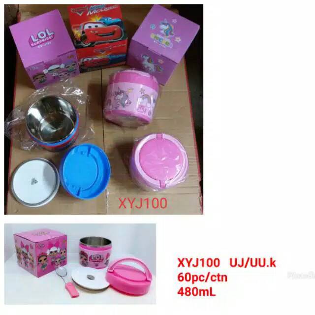 Jual Lunch Box Silinder Mini uk 11x10x11 cm Bulat xy-j100 F1 | Shopee ...