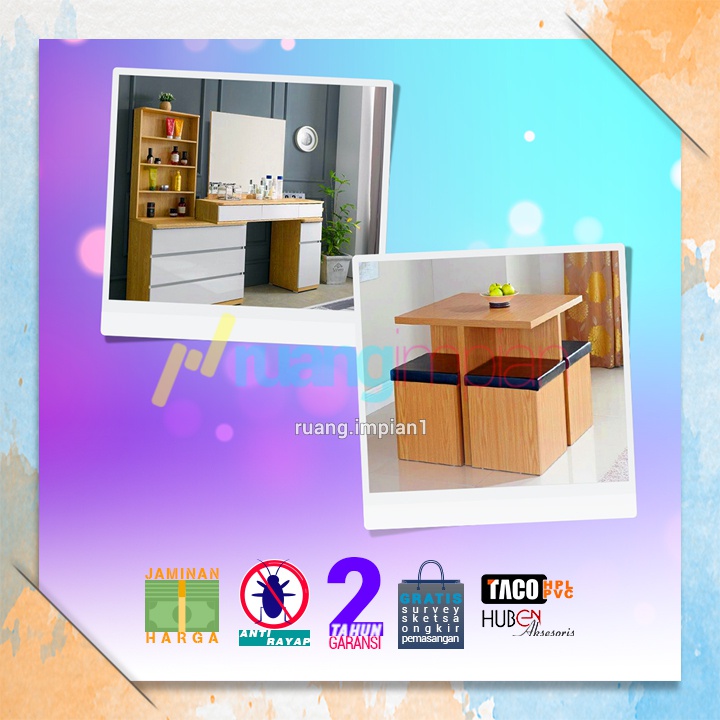 Jual Custom Meja, Meja Rias, Meja Kerja HPL t 18mm | Furniture Murah ...