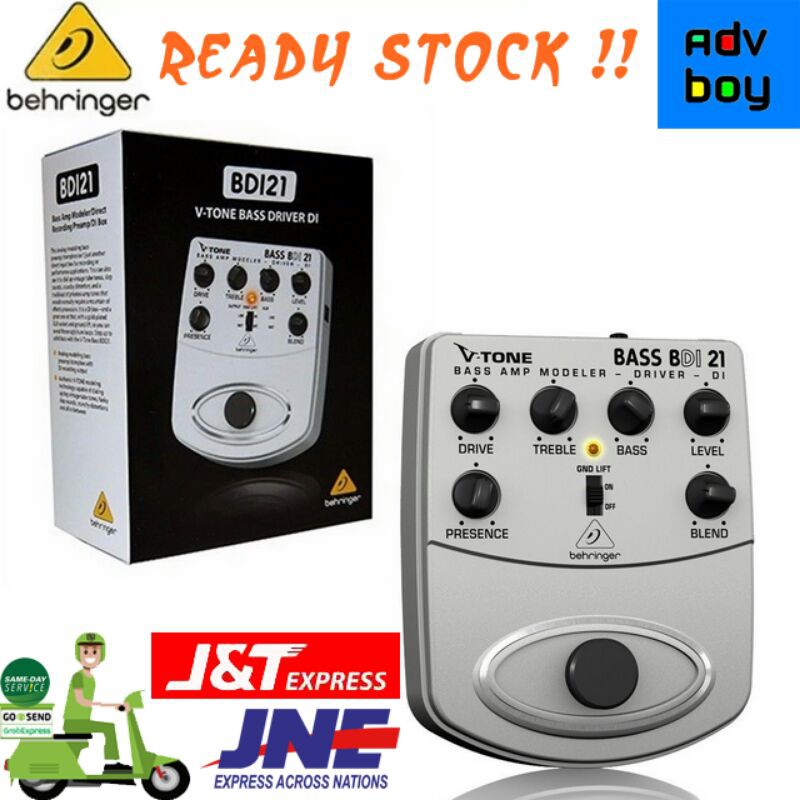 Jual BEHRINGER BDI21 Bass Preamp Efek Bass DI Behringer BDI 21 V-Tone ...