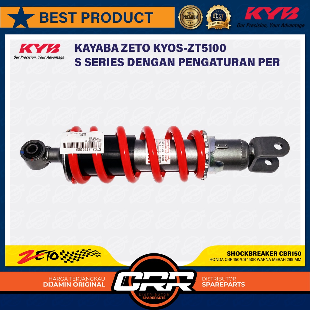 Jual Shockbreaker Shock Kayaba Zeto Honda CB150R CB 150R CBR150 CBR250 Sok Belakang Sokbreker ...