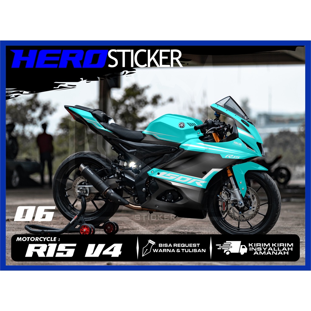 Jual Sticker Decal Yamaha R15 V4, Sticker Decal R15 V4 Variasi R15 V4 ...