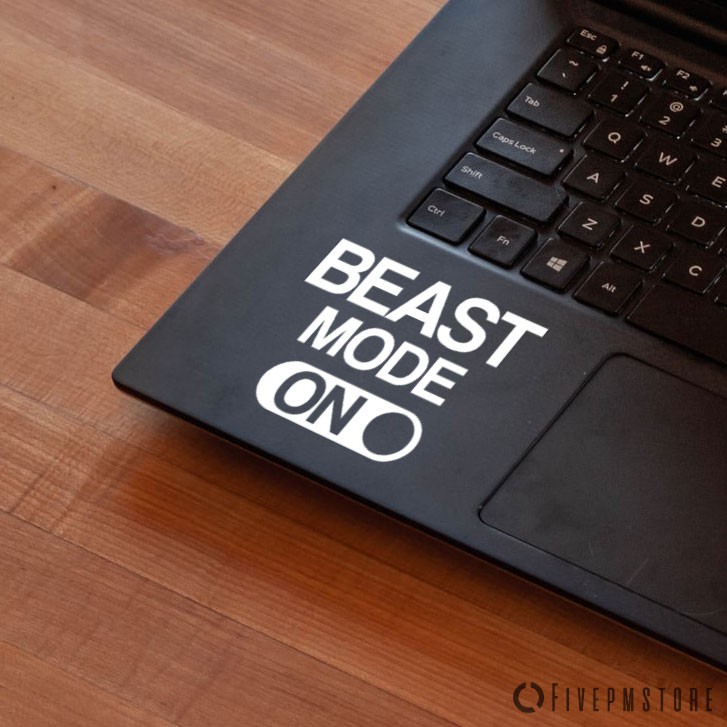 Jual Sticker Beast Mode On - sticker Laptop Beast Mode On untuk laptop ...