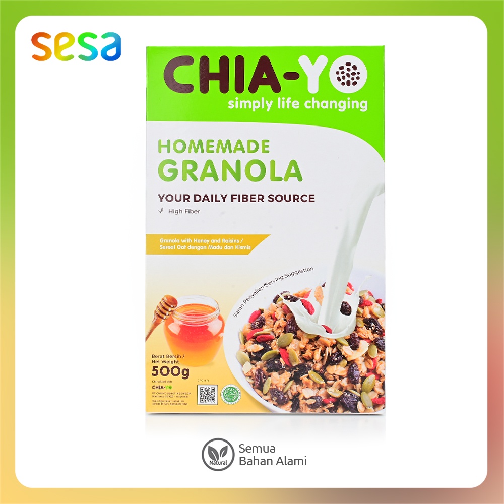 Jual Chia-Yo - Homemade Granola 500 G (Sereal) | Shopee Indonesia