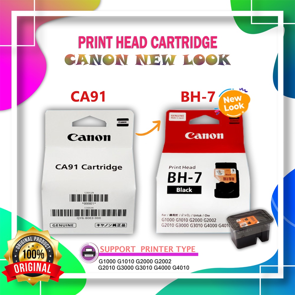 Jual BH7 BH-7 CA91 CA92 Cartridge PRINT HEAD Printer CANON G1000 G1010 ...