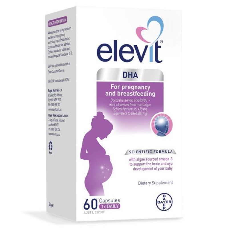 Jual Elevit Australia DHA For Pregnancy and breastfeeding | Shopee ...