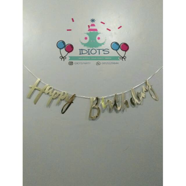 Jual Banner flag / bendera bunting happy birthday | Shopee Indonesia