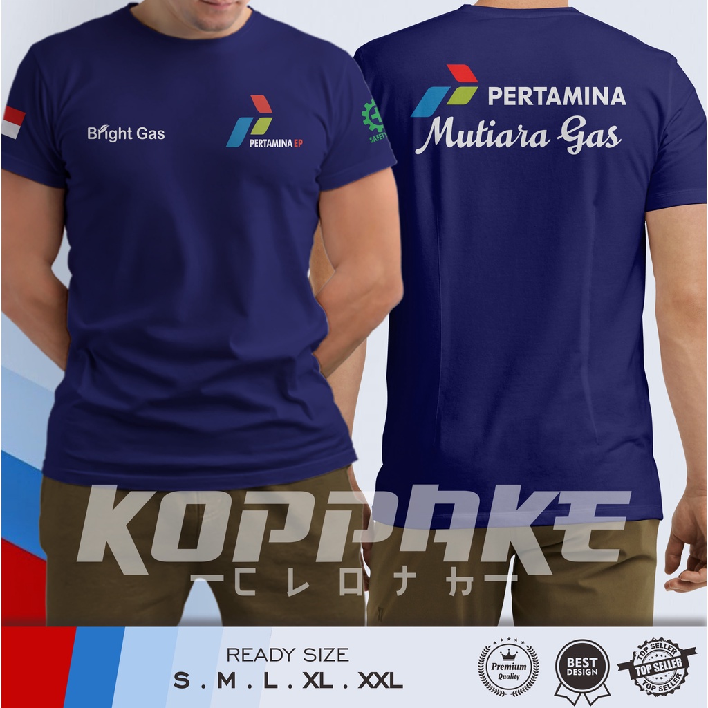 Jual Kaos Pertamina EP Bright Gas Safety First Indonesia Request Nama ...