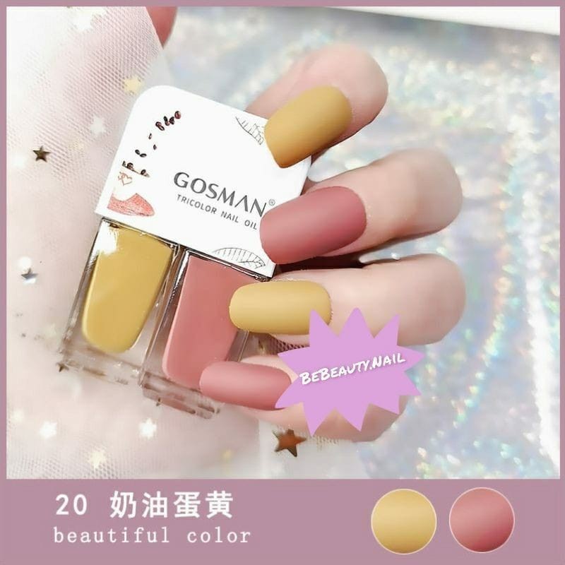 Jual Kutek Halal Gosman 2IN1 Gel Nail Polish 2 Tone Cat Kuku Korea ...