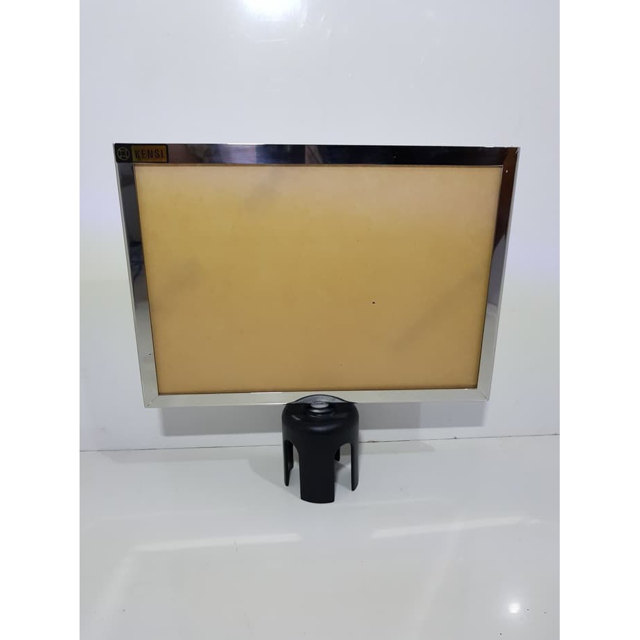 Jual Sign frame A4 Landscape Signage poster papan tiang antrian ...