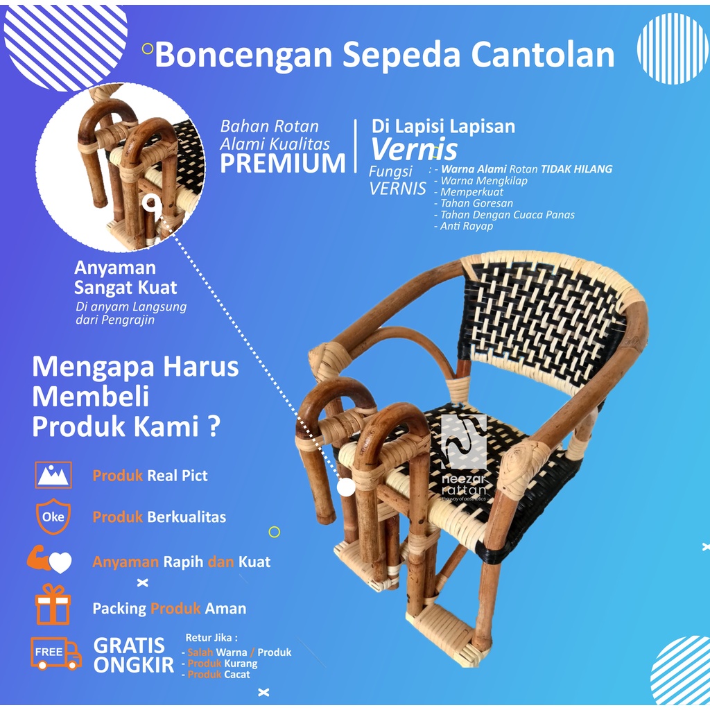 Jual Boncengan sepeda Anak depan MTB, Polygon, Gunung murah Rotan ...