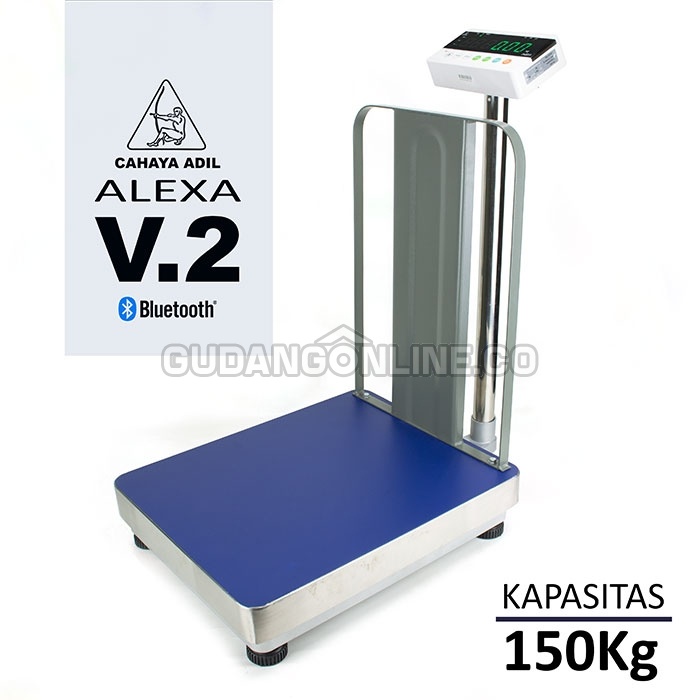 Jual ALEXA TM-A V2 150Kg Bluetooth Cahaya Adil Timbangan Duduk Digital ...