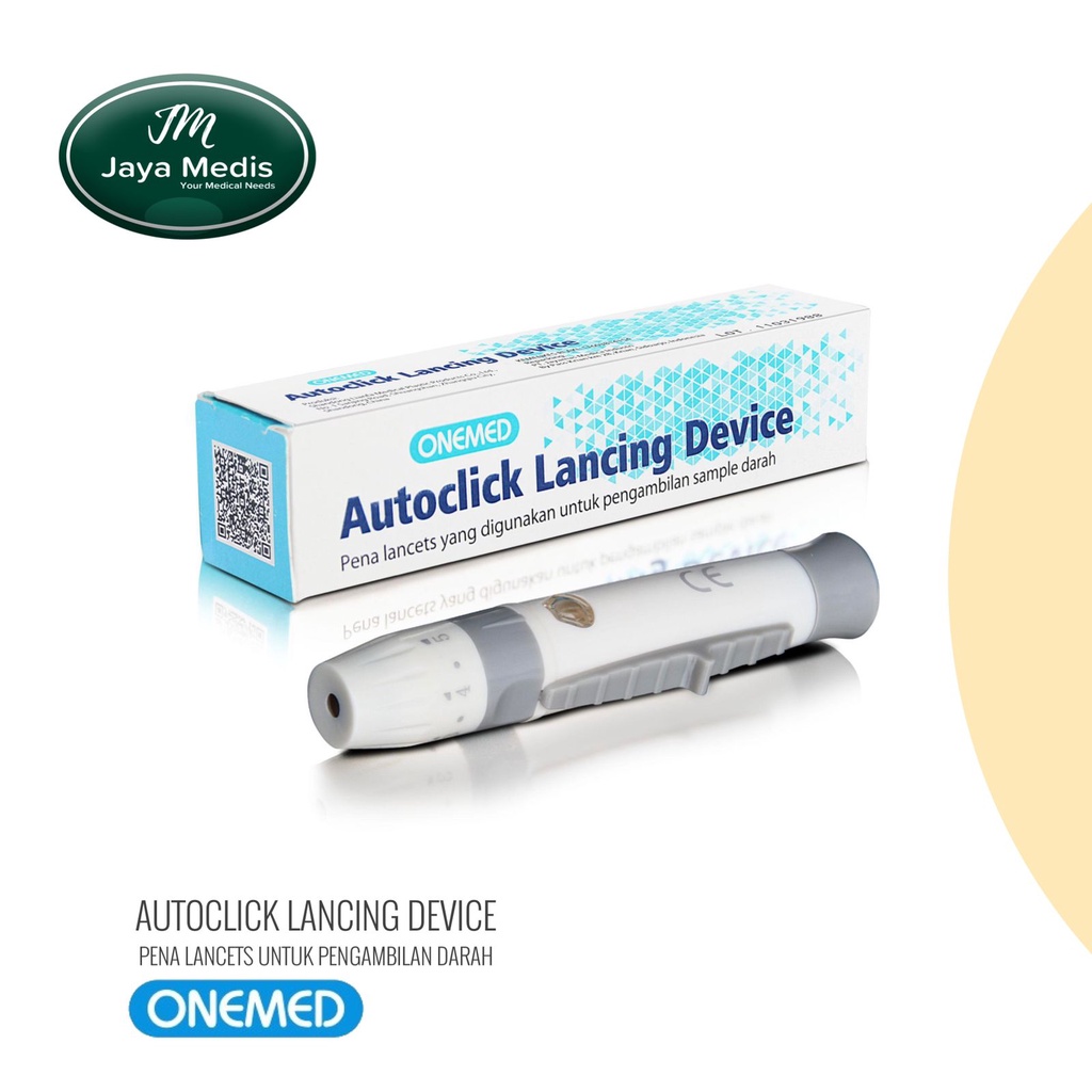Jual Autoclick Lancing Device - Pena Lancet - Onemed | Shopee Indonesia