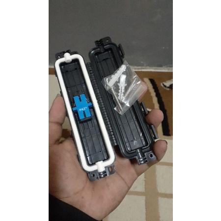 Jual Fiber Optic Protection Box SC Adapter || FTTH Waterproof Join Box ...