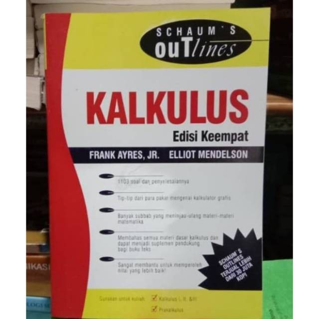 Jual Kalkulus edisi 4 keempat by Frank Ayres | Shopee Indonesia