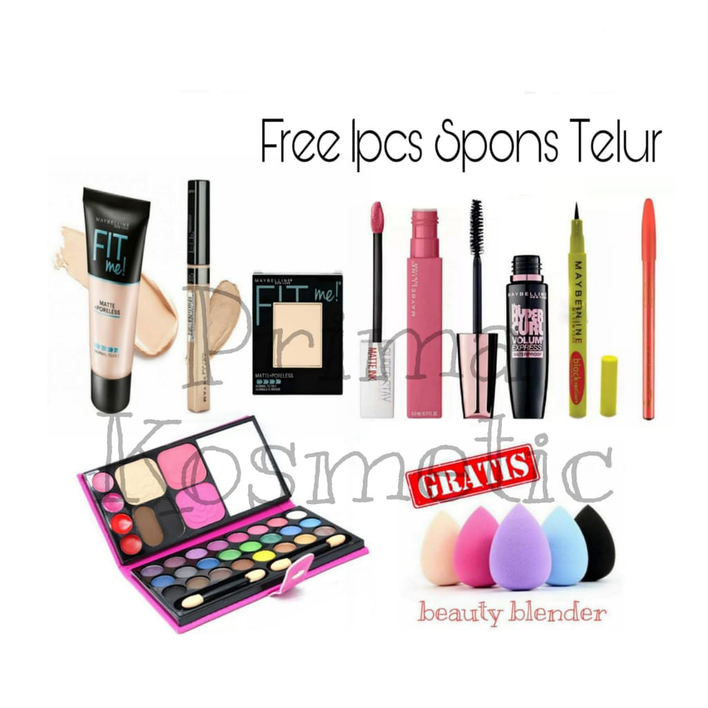 Jual Paket Make Up Meibelline 1 Set 8in1 / Paket Kecantikan Wanita ...