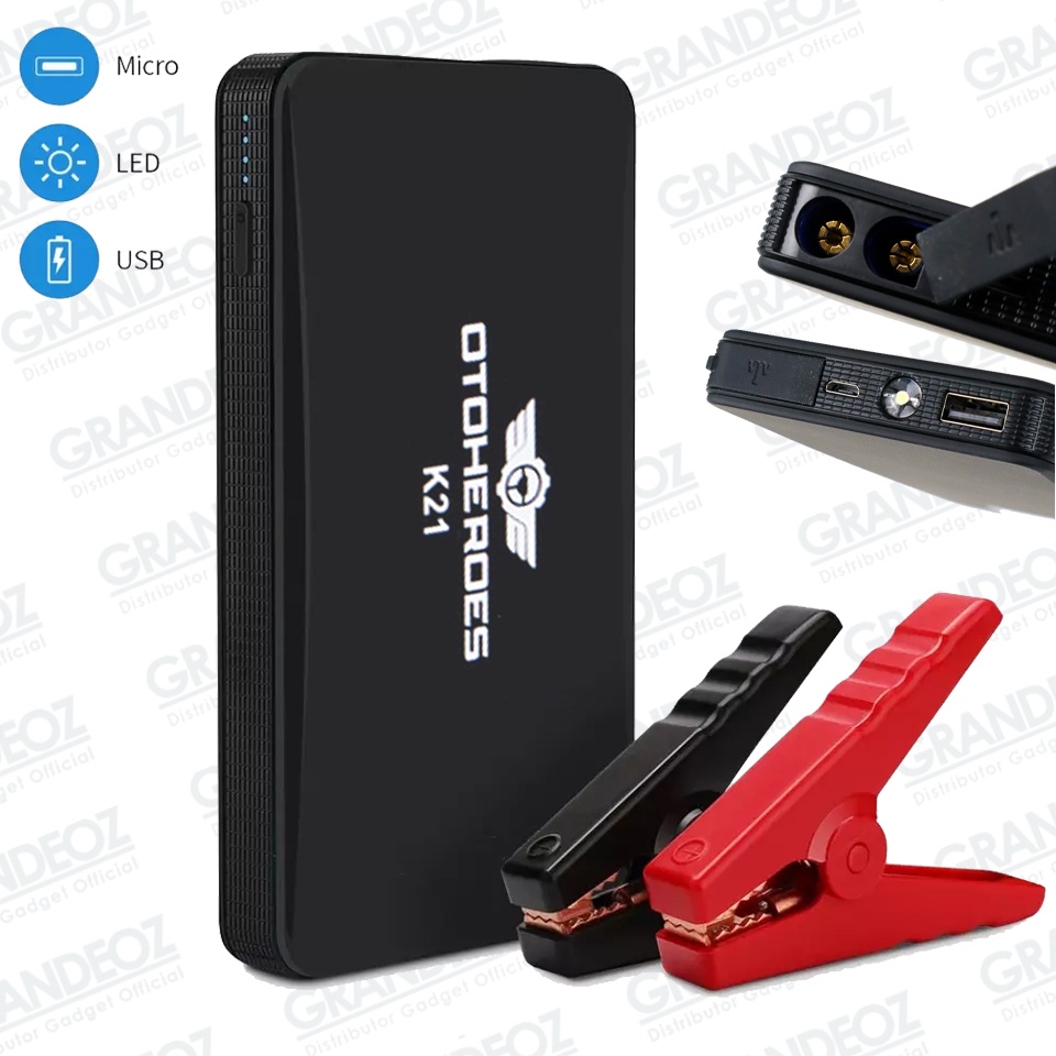 Jual [ORIGINAL] OTOHEROES Powerbank 10000mAh Aki Kering Mobil + Jumper ...