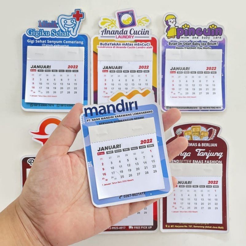Jual KALENDER MAGNET 2024 CUSTOM isi 90 PCS | Shopee Indonesia