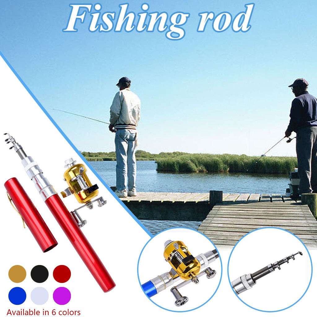 Jual Fishing Rod Pen Alat Pancingan Joran Kail Pulpen Portable Alat ...
