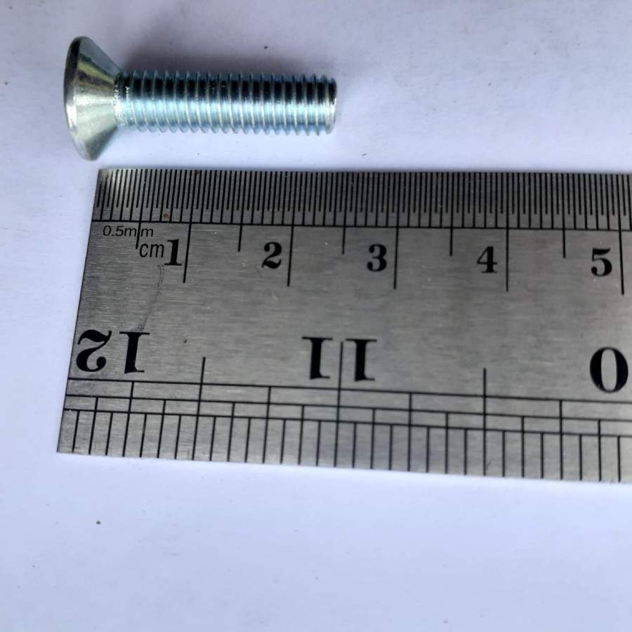 Jual BAUT JF M6X25 FLAT HEAD M6 X 25 PANJANG 2,5CM 2,5 CM 6X25 6 X 25 MM OBENG PLUS SEKRUP MESIN ...