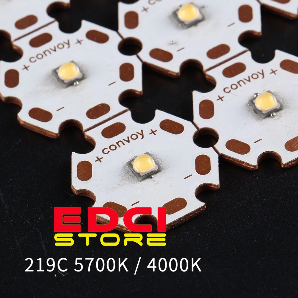 Jual LED Nichia 219C 5700K Reflowed on Convoy DTP MCPCB | Shopee Indonesia