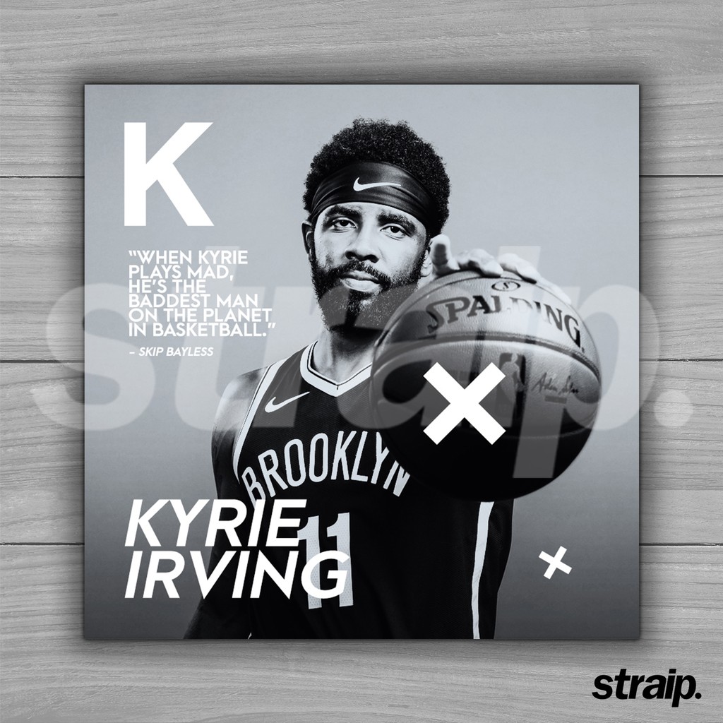 Jual POSTER SIGN KAYU BASKET - KYRIE IRVING | Shopee Indonesia