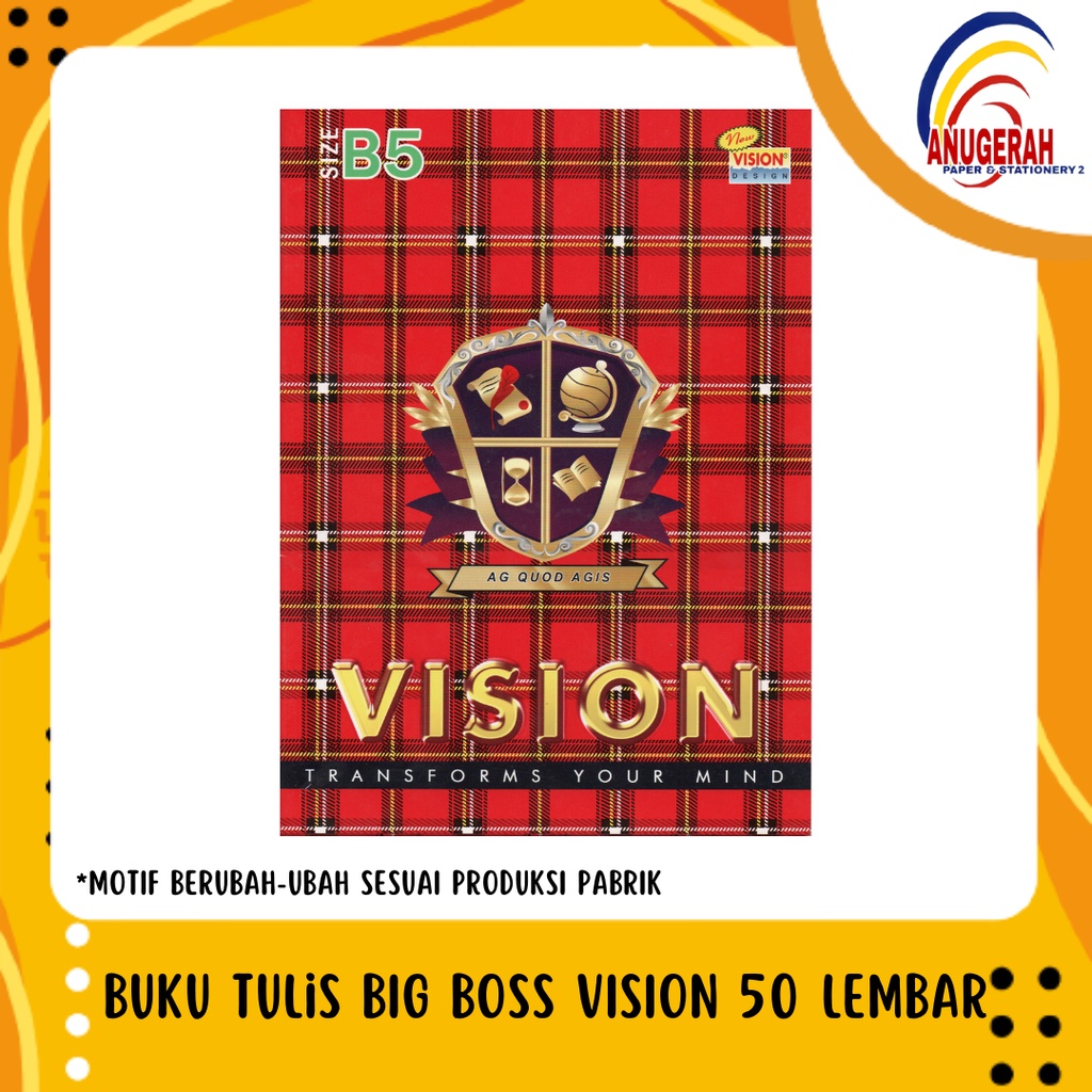 Jual Buku Tulis VISION Big Boss 50 (PAK) | Shopee Indonesia
