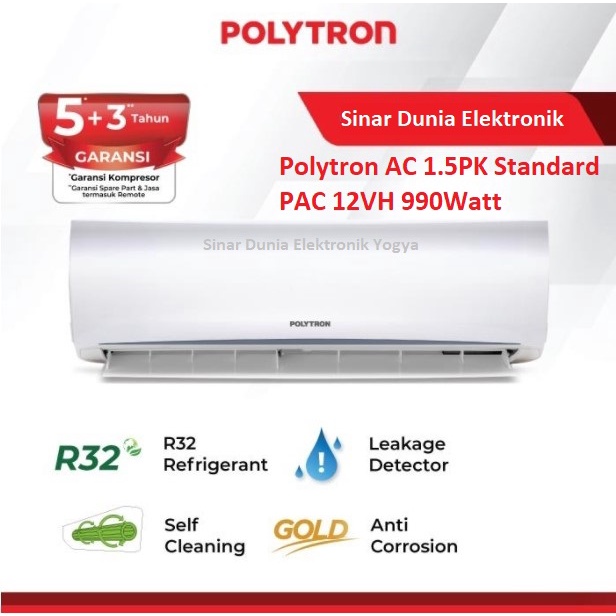 Jual Polytron AC 1.5 PK 1,5PK PAC 12VH Fast Cooling 990W PAC12VH Gold ...