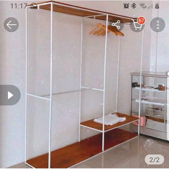 Jual Rak Baju Custom/ Rak Baju Besi/ Rak Baju Jualan/ Rak Baju Distro ...