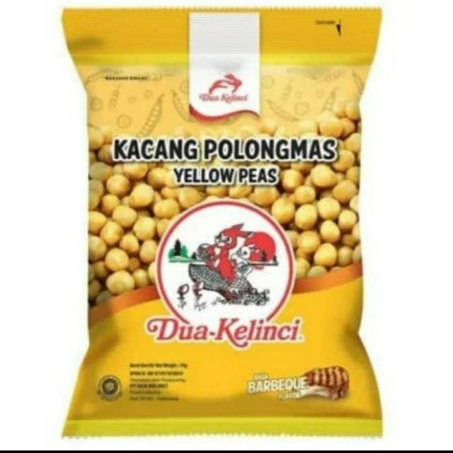 Jual Dua kelinci kacang polong mas barbeque / polong original ( 18gr x ...