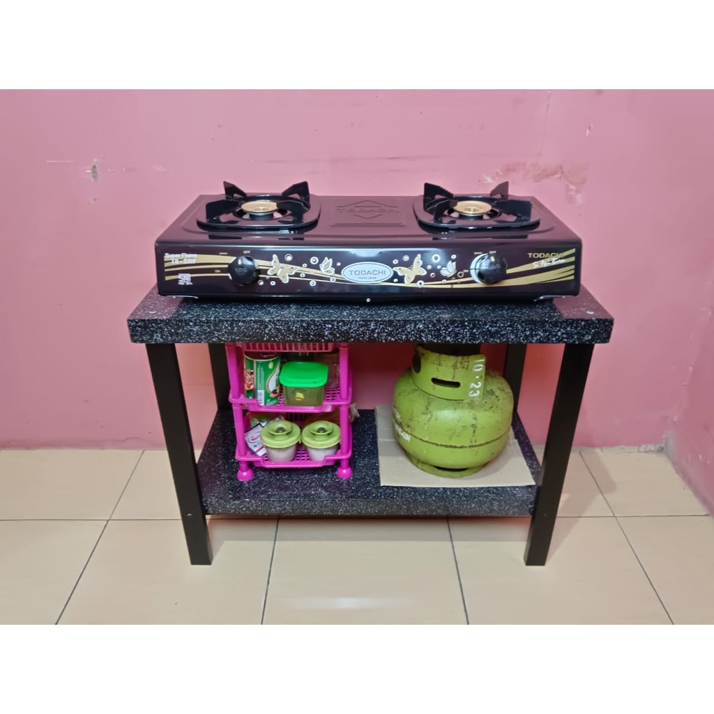 Jual Meja Kompor Gas 2 Tungku | Shopee Indonesia