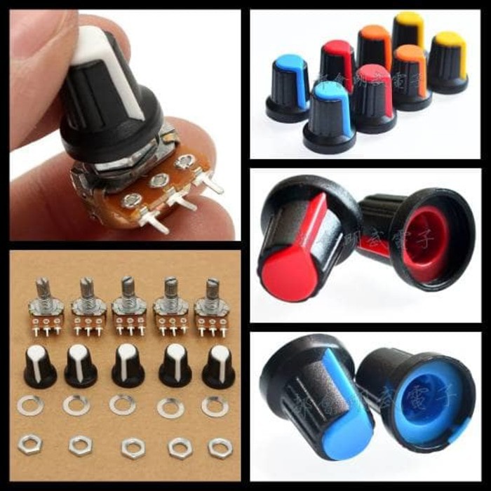 Jual CV. TTG - Knop Mixer Potensio warna warni putar Knob | Shopee Indonesia