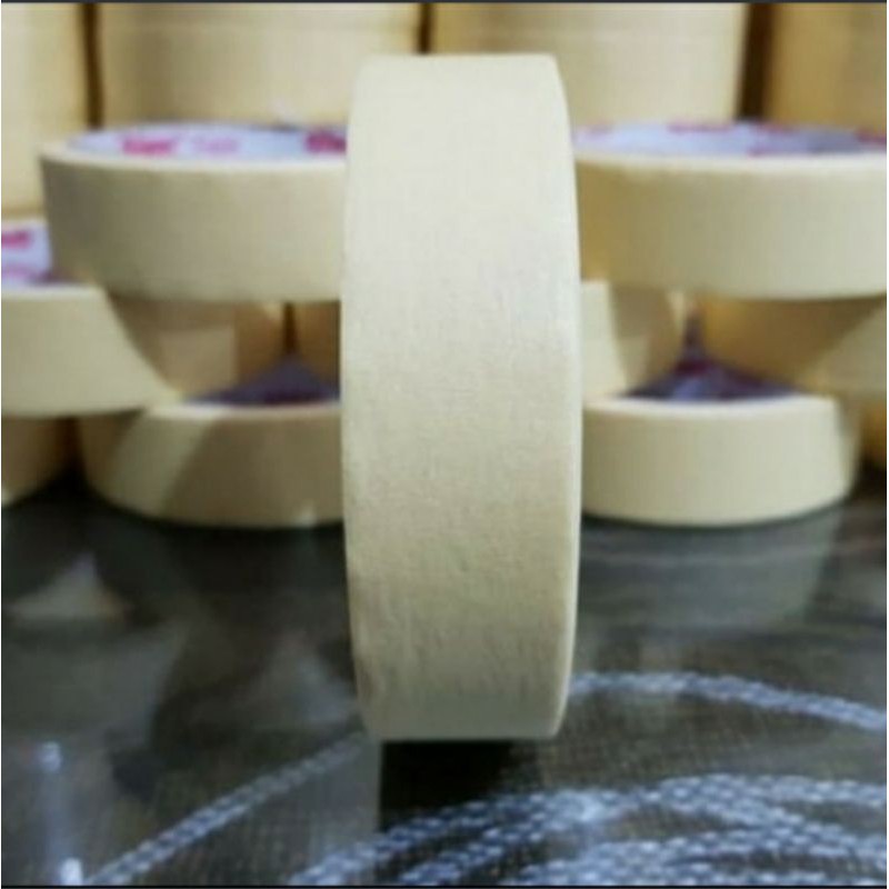 Jual Lakban Kertas-Masking Tape-Isolasi Kertas 24mm | Shopee Indonesia