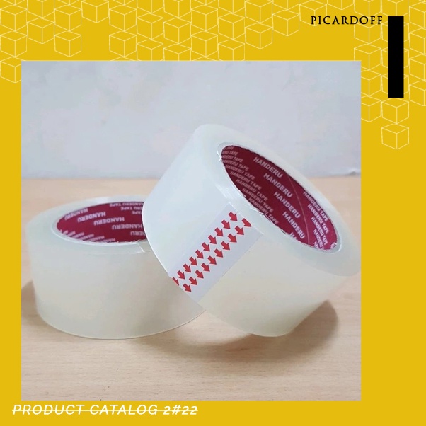 Jual Lakban 45mm x 100 yard Selotip 2 inch bening transparan polos ...