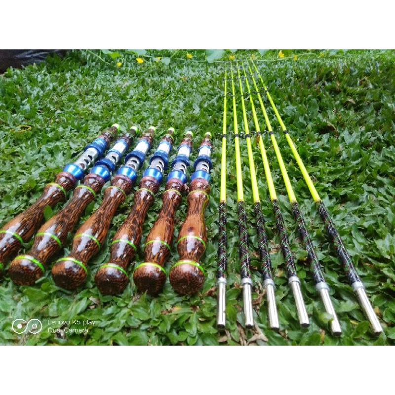 Jual joran pancing udang/ikan dengan gagang kayu nibung | Shopee Indonesia