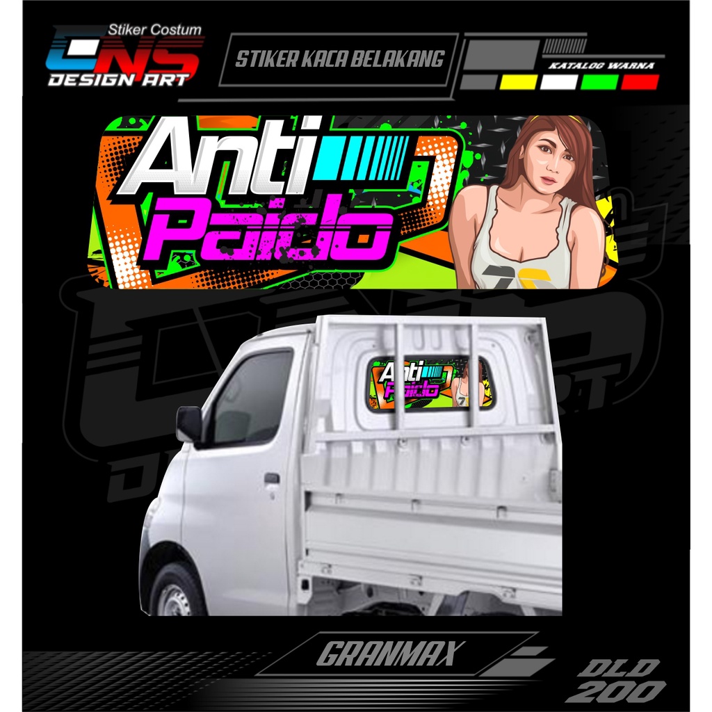 Jual Stiker Kaca Belakang One Way GRANMAX Pick Up Sticker Cewek Keren ...